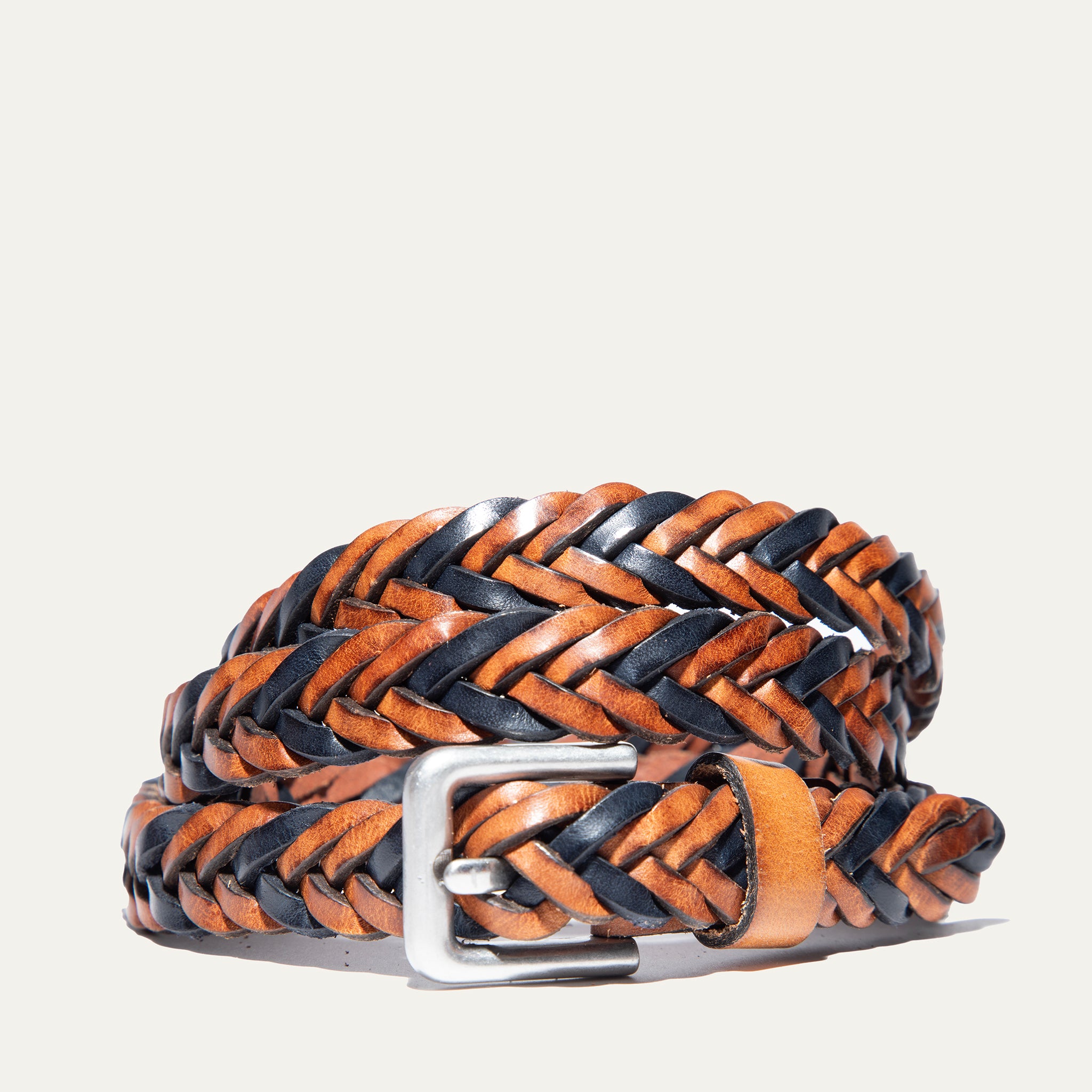 Two-Tone Five Strand Braided Belt – Will Leather Goods