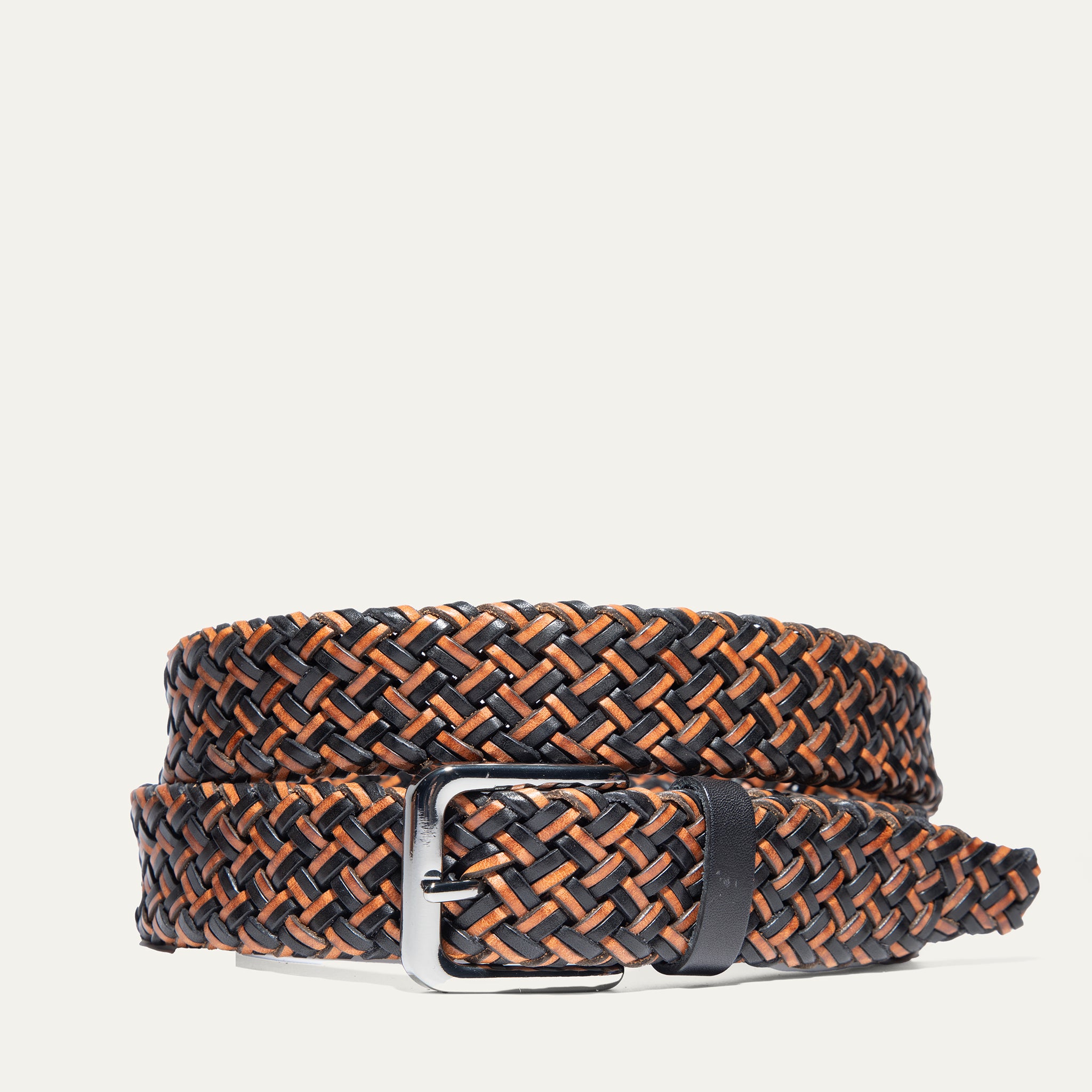 Two-Tone Tubular Braided Belt – Will Leather Goods
